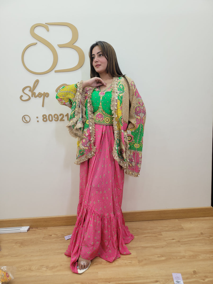 Multi color Indo western dress – Begum Shop